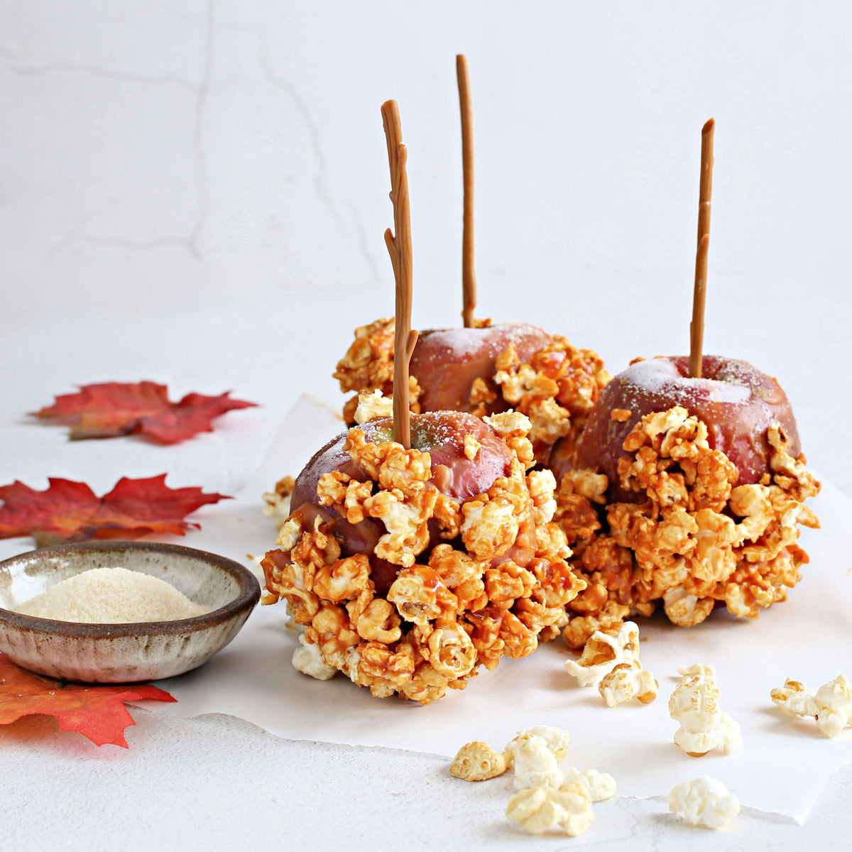 Popcorn Caramel Apples — Dell Cove Spices & More Co.