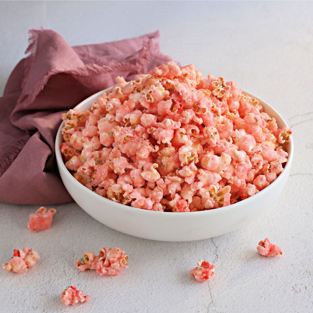 Pink Popcorn Recipe | Easy Candy Coated Popcorn Snack — Dell Cove ...