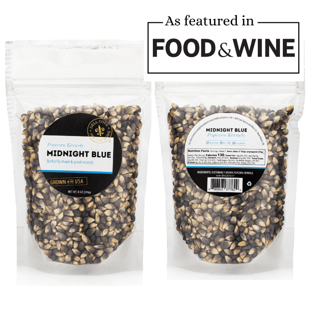 Blue Popcorn Kernels - Butterfly Popcorn — Dell Cove Spices & More Co.