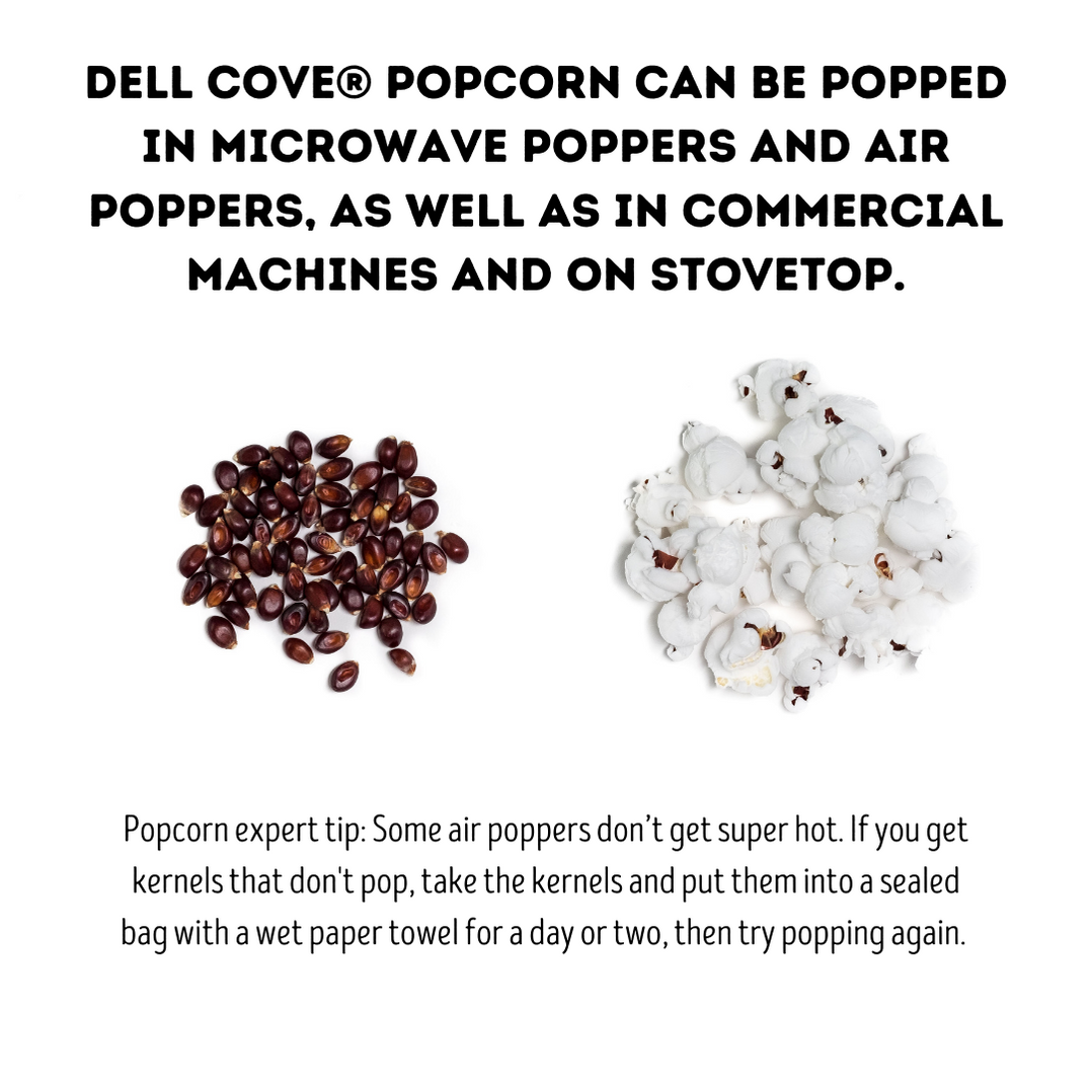 Red Popcorn Kernels - Butterfly Popcorn — Dell Cove Spices & More Co.
